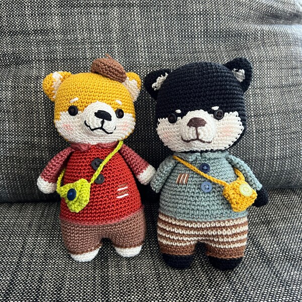 French/ English/ Spanish/ Vietnamese Amigurumi Crochet Pattern: Aki the ...