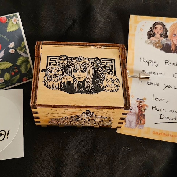 Labyrinth Music Box – Hand-cranked Music Box – Fantasy Music Box – Mini ...