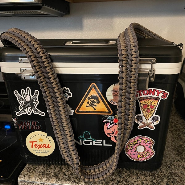 54 Handmade Paracord Rope Engel Lunchbox Cooler Strap Double Cobra ...