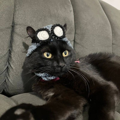 Aviator Hat Pattern, PDF Pattern, Oona Patterns, Hats for Cats, Cat Hat ...