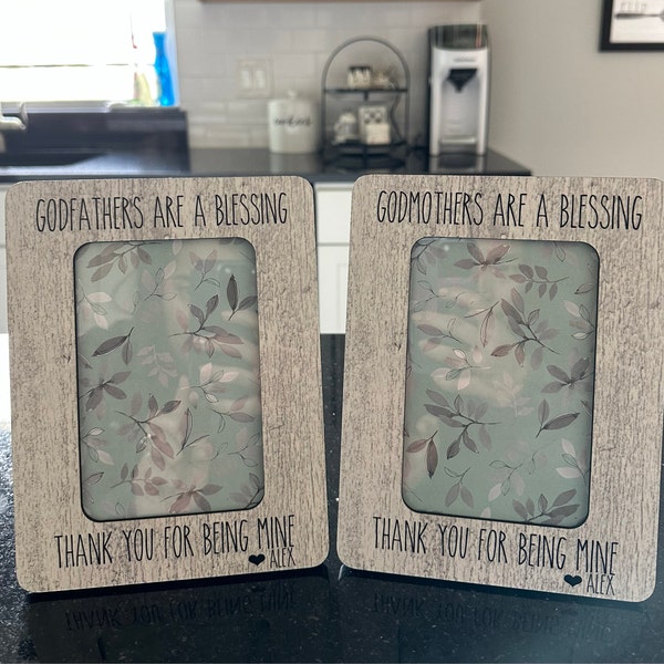 Godfathers Are A Blessing Gift for Godfather Godfather Picture Frame ...