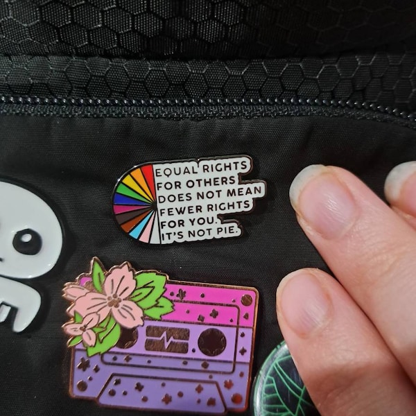 Equal Rights - LGBTQIA, BLM, Trans, Feminist, Pro Choice, Pin, Enamel ...