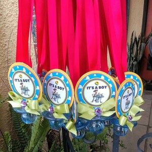 144PCS Large Plastic Pacifiers, Baby Shower Pacifiers, Blue Game ...