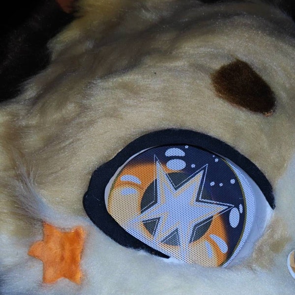 Ace the Manokit Partial fursuit Head, Half Sleeve Hand Paws, Magnetic ...