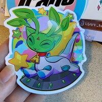 3 X 3 Virtual Pet Alien Aisha Vinyl Sticker - Etsy