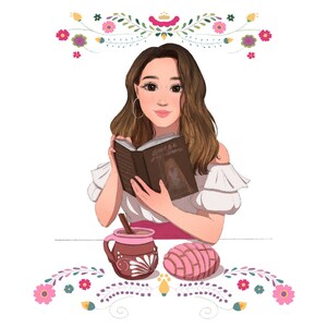 Cozy Custom Digital Portrait Drawing Cute Personalized Commission Anime ...