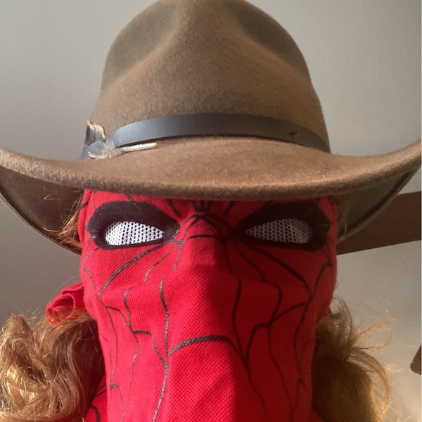 Spider-man Cowboy Mask - Etsy