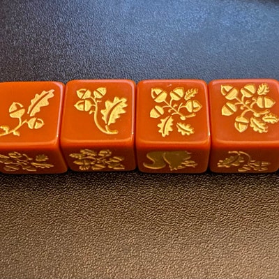Acorn Dice / Set of 2 / D6 Squirrel, Fall, Autumn - Etsy