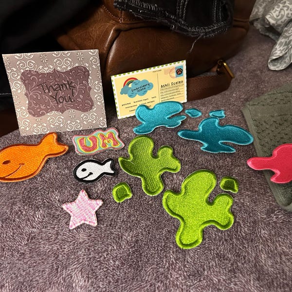 Paint Splatter Embroidered Patches Goo, Slime or Paint Splatter Sew ...