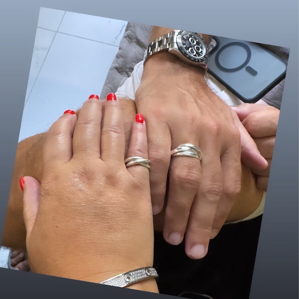 925 Sterling Silver Triple Rolling Ring: Handmade Statement Jewelry - Etsy