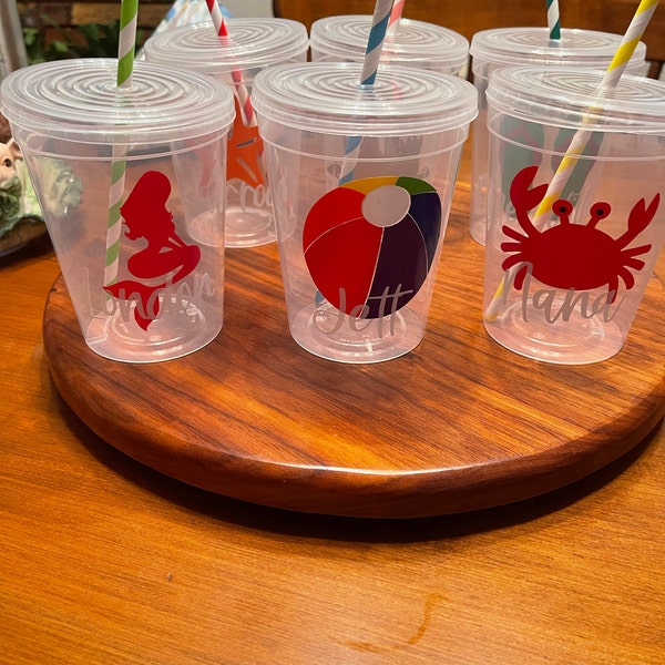 Kids Party Cups, Birthday Pool Party Cups, Pool Party Favors Kids ...