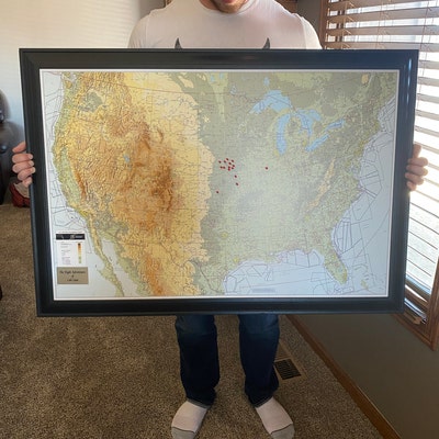 Personalized Pilot's USA VFR Map Aviator's Map Chart Your Flights Pilot ...