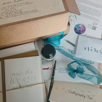 Kid's Brush Lettering Calligraphy Starter Kit - Etsy