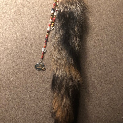 Custom Beaded Tail Keychain for Therians, Furries, Cosplay, Alternative ...