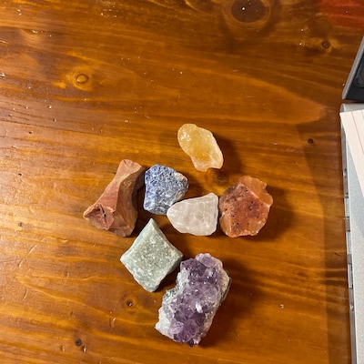 7 CHAKRAS Raw Crystals Beginner Crystal Set, Chakra Stones Chakra ...