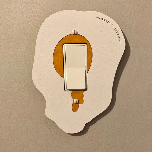 Fried Egg Light Switch Plate | Novelty Breakfast Decor - Etsy