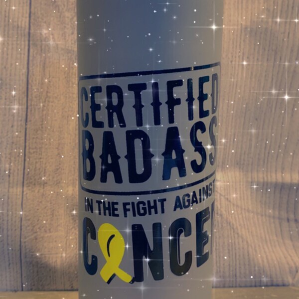 Appendix Cancer Svg, Certified Badass in the Fight Against Cancer,faith ...