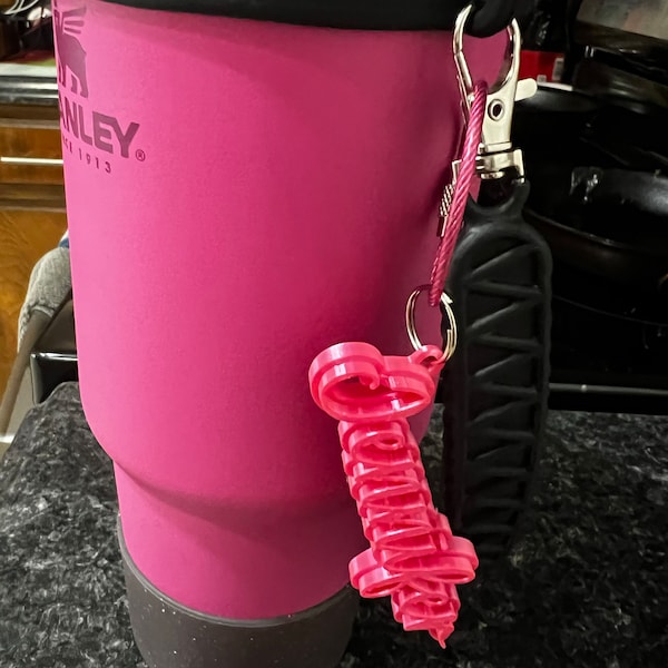 Chaveiro personalizado com borda, design especial escrito à mão ...