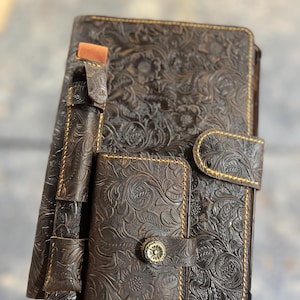 Personalized Vintage Leather Document Holder Case Folder ,A4 / Letter ...