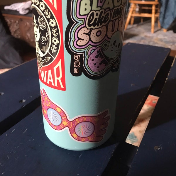 PINK HOLOGRAPHIC GLASSES Vinyl Sticker - Etsy
