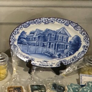 Custom Family Plate, Hand Painted Porcelain, Personalized Initials Gift ...