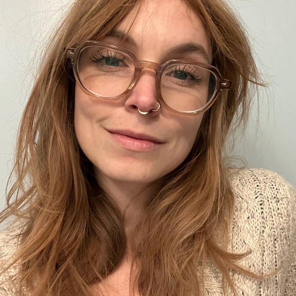 Smoky Quartz Septum Ring - Etsy