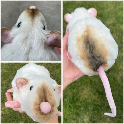 Dumbo Rat Plush, Stuffed Gray Rat, Realistic Animals - Etsy