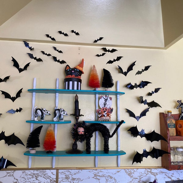 Retro Halloween Decor Pin up Skeleton Decor Vintage Halloween Jack O ...