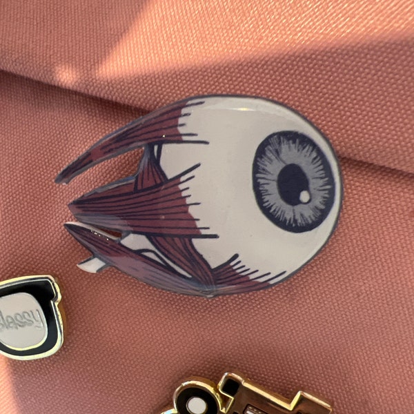 Eye Anatomy Pin, Brooch, Optometry Gift, Optometrist, Eye Dr Gift, Eye ...