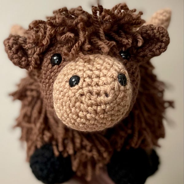 Highland Cow Crochet Pattern - Amigurumi Cow Pattern - Digital Download ...