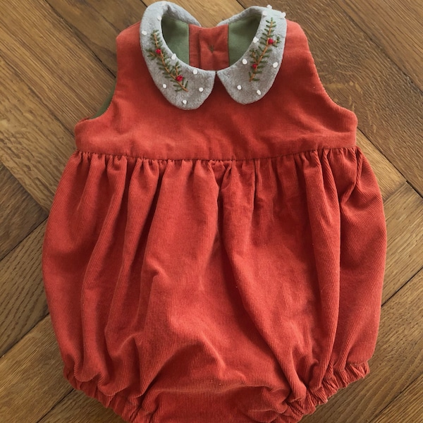 Baby Romper PDF Sewing Pattern – Peter Pan Collar & Gathered Waist - Etsy