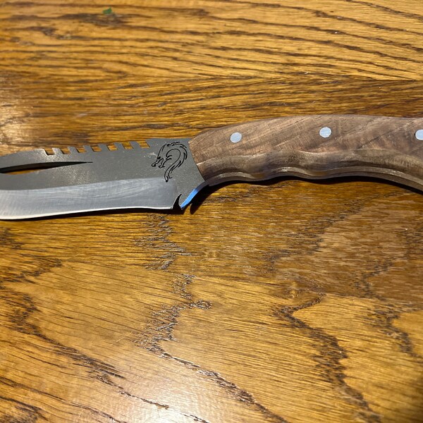 Double-edged Tactical Dagger Versalite Handle Hunting Knife Engraving ...