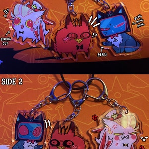 Cat Lucifer Hazbin Hotel Keychain Cute Cat Lucifer Charm - Etsy