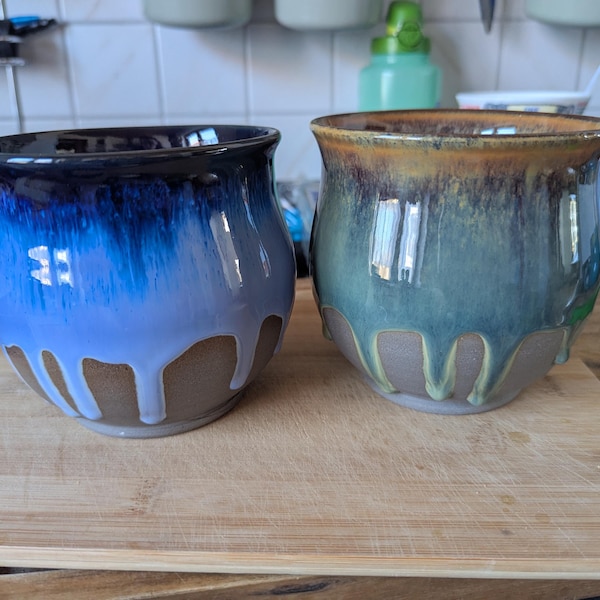 Handmade Bread Pot With Wooden Lid - 3 Sizes | Ceramic Bread Box ...