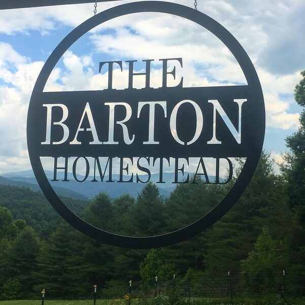 Large Custom Metal Sign- FARM- RANCH- CABIN- Homestead- Door Hanger ...