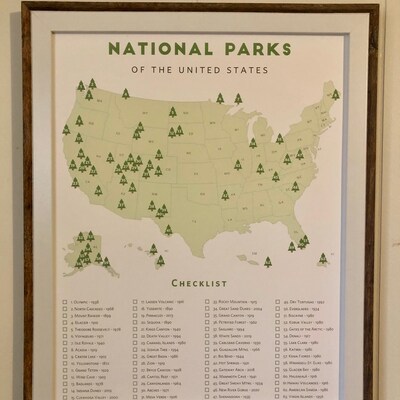 Minnesota State Parks Checklist Poster all Sizes / Map of Minnesota ...