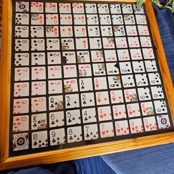 Handmade Wood Burned Sequence Game Board: 24-inch Square - Etsy