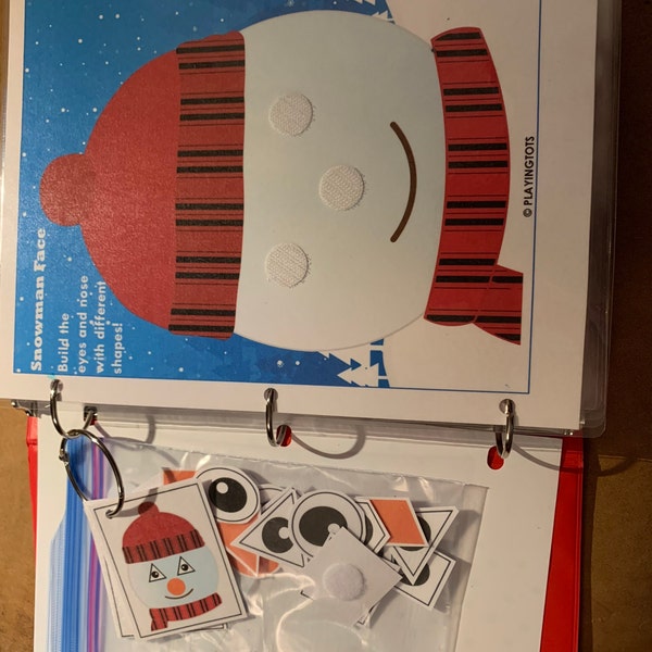 Winter Toddler Busy Book Printable, Snowman Themed Activities, Winter ...