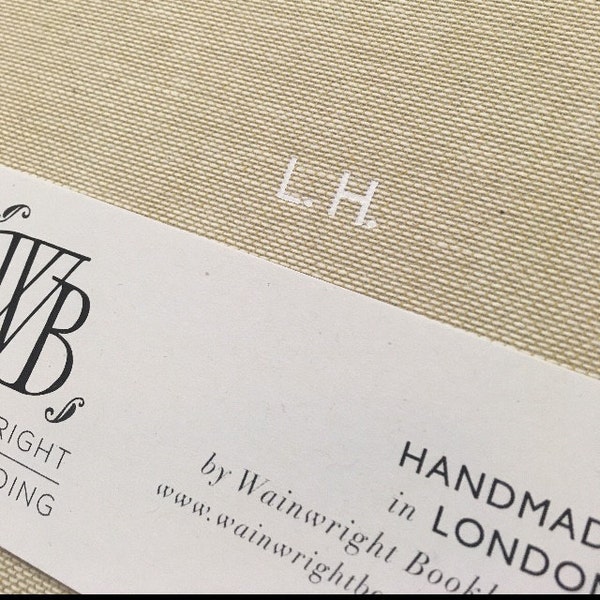 Personalised Notebook Foil-blocked in Gold - Handbound in 10 Coloured ...