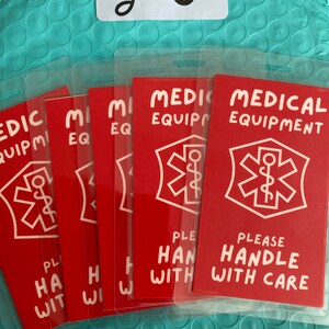 Medical Equipment Tag Medical Bag Tag Medical Alert Tag in Case of ...