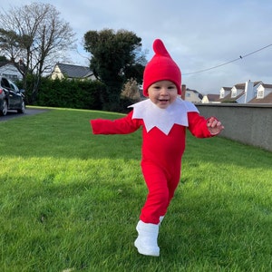 Red Newborn Baby Elf Outfit Elf Photo Props Newborn Elf - Etsy