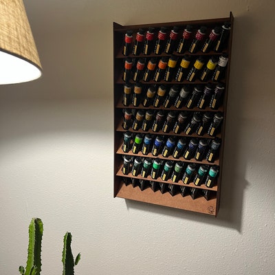 Wall Mounted Tube Type Paint Storage Rack 20/21ml Tubes or 37ml Tubes ...