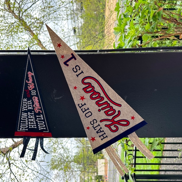 Custom Small Pennant - Etsy