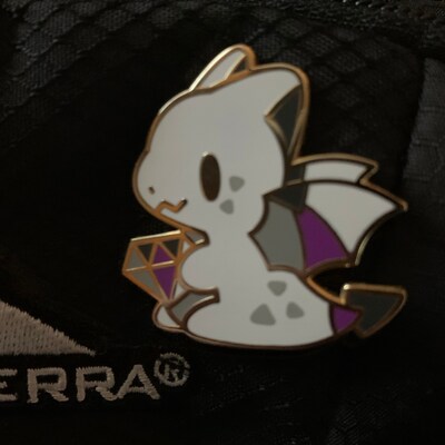 Demi Pride Dragon Enamel Pin - Etsy