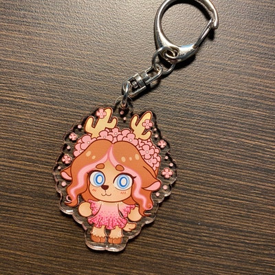 Chibi Acrylic Keychains Commission double-sided Charmcustom - Etsy