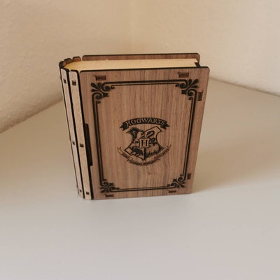 Slider Book Box Laser Cut Svg Files, Wood Gift Slider Book Box, Vector ...