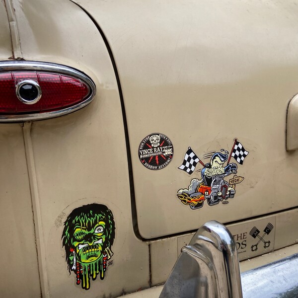 ART STICKER Devil Girl by Artist Coop Decal #CP4R Right Facing - Etsy