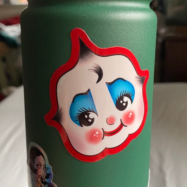 Costumed Kewpie Doll Halloween Sticker | Original Vinyl Sticker ...