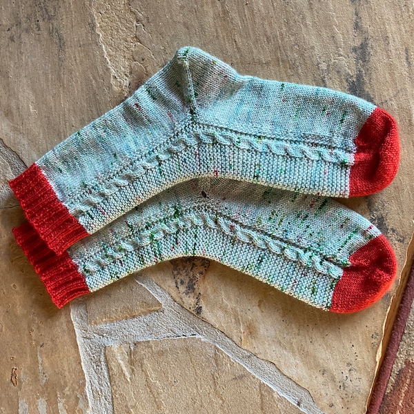 Knitting Pattern Before & After Socks by Heybrownberry Designs Toe up ...