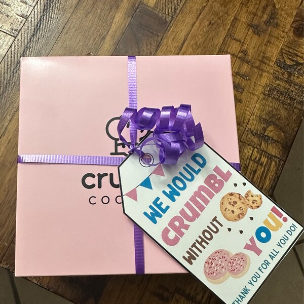 Printable Cookie Gift Tags: Teacher and Staff Appreciation, Cookie ...